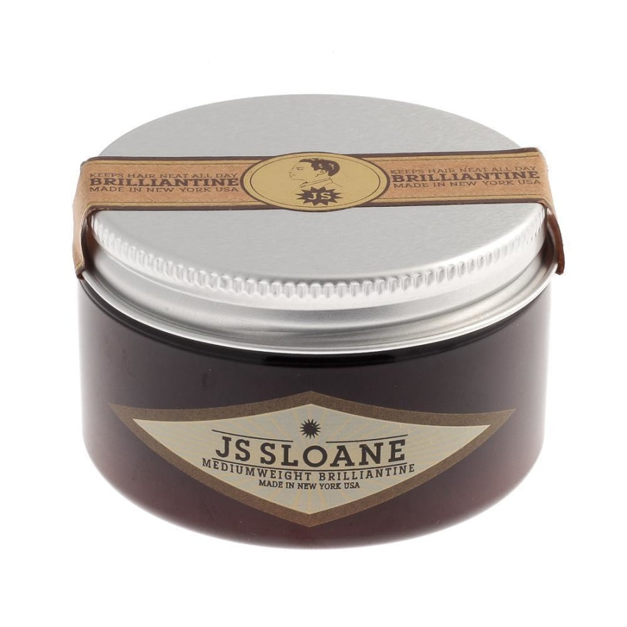JS Sloane Medium Weight Brilliantine Pomade 118ML – Barber House